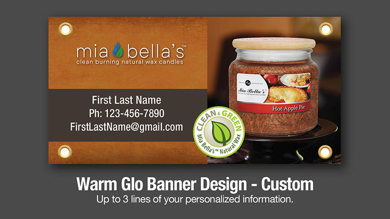 Warm Glo Hanging Banner