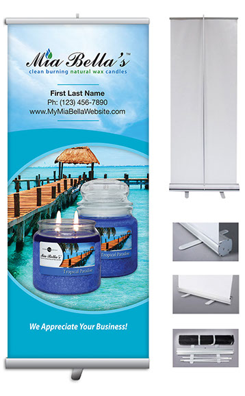 Tropical Free Standing Banner